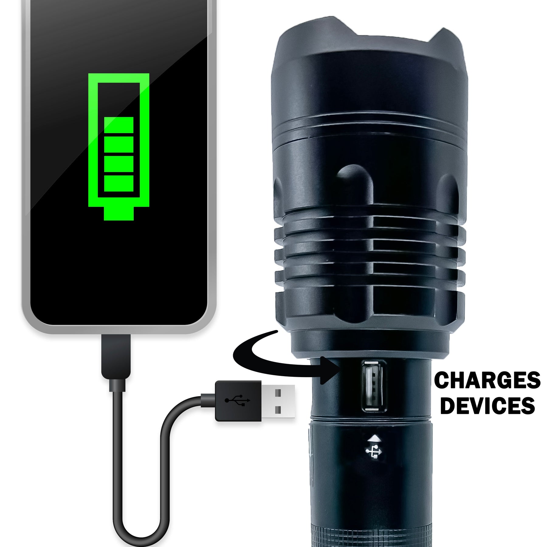 Flipo Stinger™ 10,000 Lumen Tactical Flashlight 6 PC Display ...